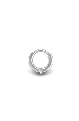 SEED2STONE Solo Flat Hoop Earring - Silver