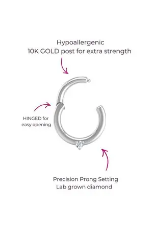 SEED2STONE Solo Flat Hoop Earring - Silver