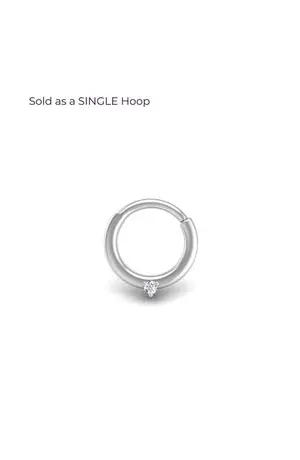 SEED2STONE Solo Flat Hoop Earring - Silver