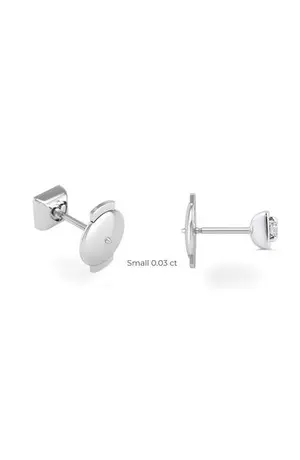SEED2STONE Edgy Back-off Stud - Silver