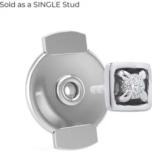 SEED2STONE Edgy Back-off Stud - Silver