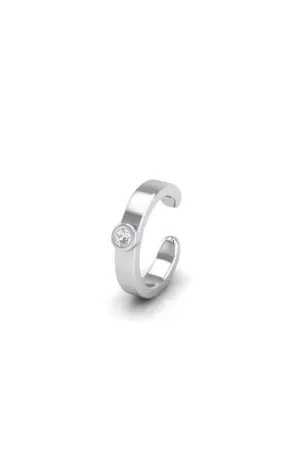 SEED2STONE Muse Mid Ear Cuff - Silver