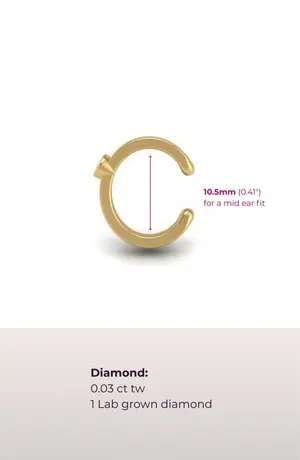 SEED2STONE Muse Mid Ear Cuff - Silver