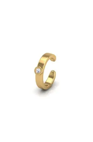 SEED2STONE Seed2Stone Muse Solitaire Diamond Ear Cuff Yellow Gold