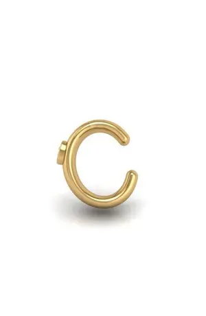 SEED2STONE Wide Cyclops Mid Ear Cuff - Yellow Gold