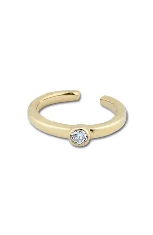 SEED2STONE Single Diamond Ear Cuff - Yellow Gold
