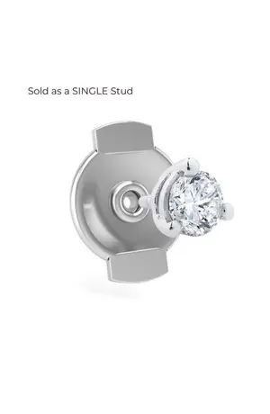 SEED2STONE Stud Earring With Adjustable Post - Silver