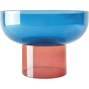 CLOUDNOLA Tip Top Glass Bowl - Pink/blue
