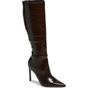 Steve Madden Nitro Knee High Boot - Brown Eel
