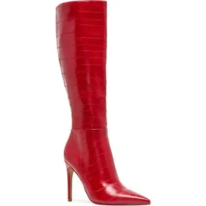 Steve Madden Nitro Knee High Boot - Red Eel