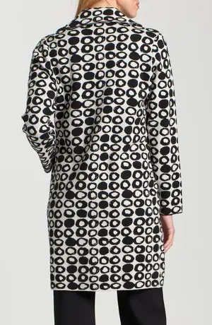 APNY Abstract Dot Sweater Coat