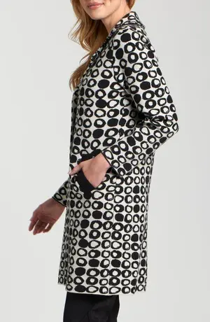 APNY Abstract Dot Sweater Coat