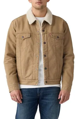 LEVI'S Type Iii Fleece-lined Denim Trucker Jacket - Ermine
