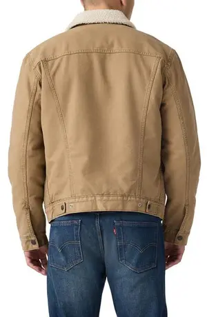 LEVI'S Type Iii Fleece-lined Denim Trucker Jacket - Ermine