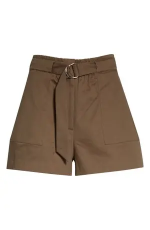 Ted Baker London High-waist D-ring Belted Shorts