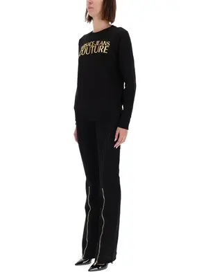 Versace Sweatshirt With Logo - Black
