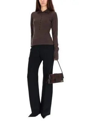 Jacquemus Knitted Polo - Brown