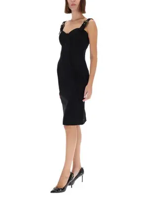 Versace Baroque Buckled Dress