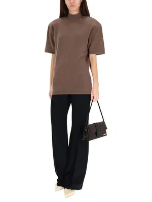 Jacquemus Chestnut Jersey Top - Brown
