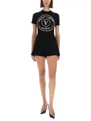 Versace V-emblem T-shirt - Black