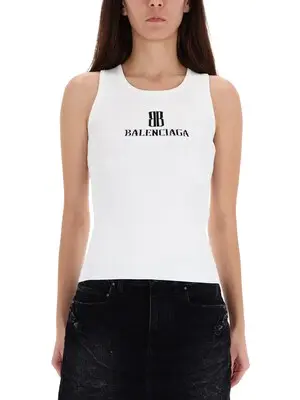 Balenciaga Tank Top - White