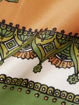 ALEMAIS Printed Silk-twill Scarf