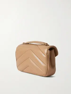 Saint Laurent Loulou Mini Matelassé Leather Shoulder Bag