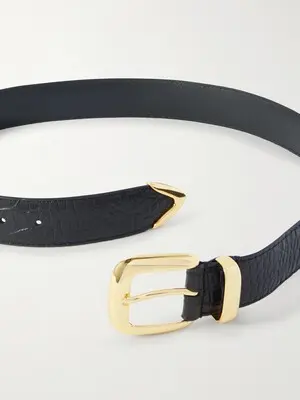 Anderson's Croc-effect Leather Belt