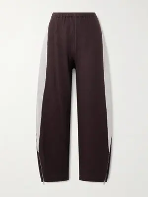Tory Burch Wool And Cotton-blend Track Pants