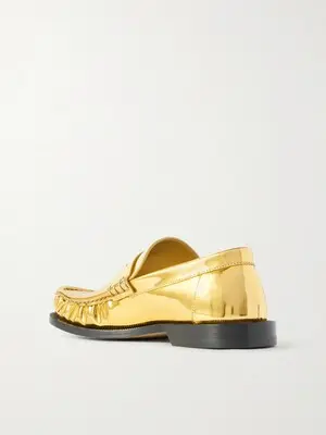 Loewe Campo Mirrored-leather Penny Loafers