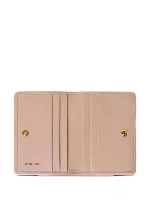 Miu Miu Logo-plaque Matelassé-effect Wallet