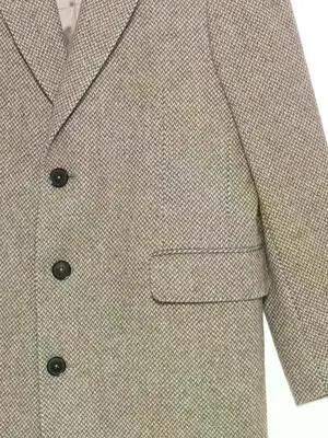 Zegna Single-breasted Herringbone Coat