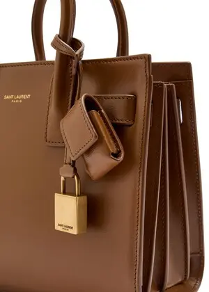 Saint Laurent Sac De Jour Nano Top Handle Bag - Brown
