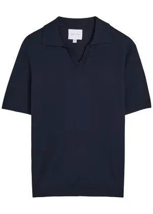 RAITH Open-collar Cotton Polo Shirt