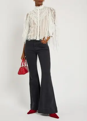 Alice + Olivia High-rise Bell-bottom Jeans