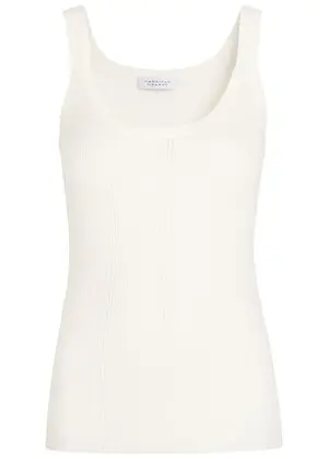 Gabriela Hearst Lucy Pointelle Wool Tank - Ivory