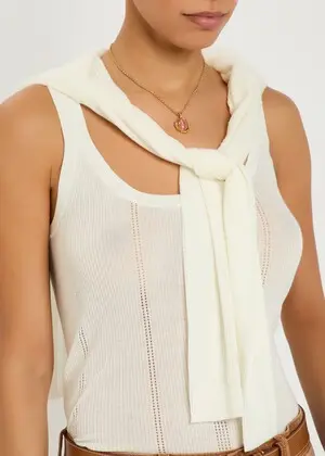 Gabriela Hearst Lucy Pointelle Wool Tank - Ivory