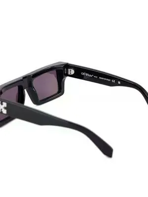 Off-White Rectangular Logo Sunglasses