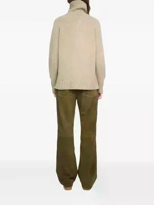 Zadig&Voltaire Moro Button Roll-neck Sweater - Neutrals