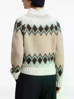 Woolrich Fair Isle Pattern Turtleneck Sweater