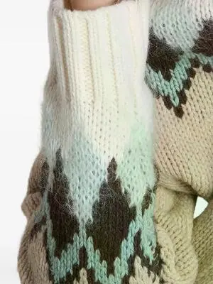 Woolrich Fair Isle Pattern Turtleneck Sweater