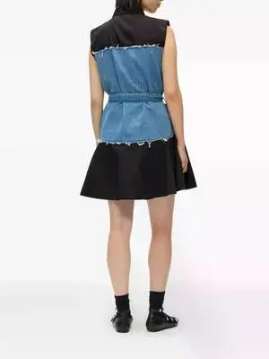 Karl Lagerfeld Denim-paneled Mini Dress