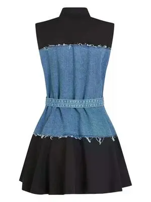Karl Lagerfeld Denim-paneled Mini Dress