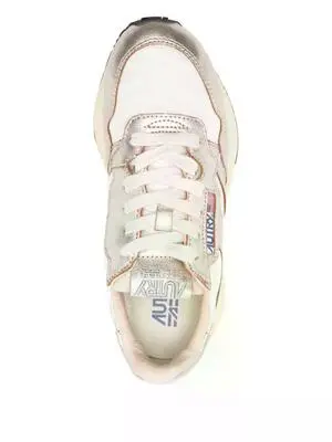 AUTRY Low Leather Sneakers - Gold