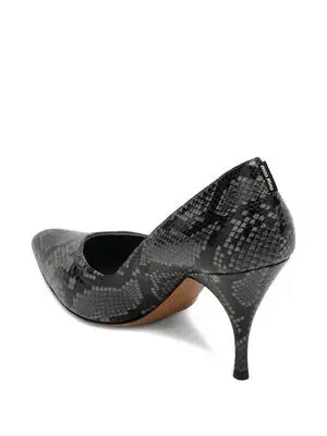 Miu Miu 85mm Snakeskin Stiletto Pumps