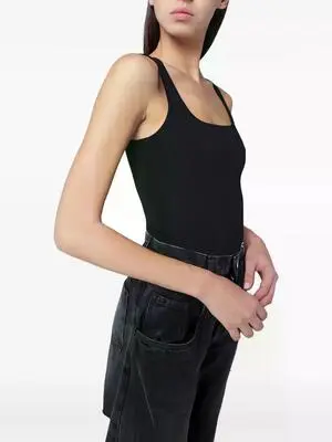 ENTIRE STUDIOS Square-neck Tank - Black