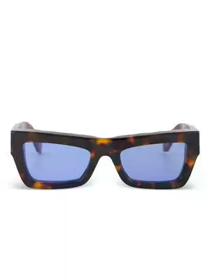 Off-White Geometric Sunglasses - Brown