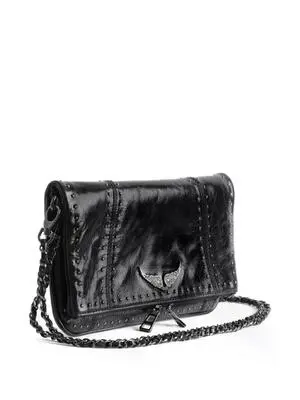 Zadig&Voltaire Rock Studs Wings Clutch Bag - Black