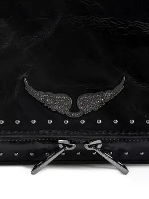 Zadig&Voltaire Rock Studs Wings Clutch Bag - Black
