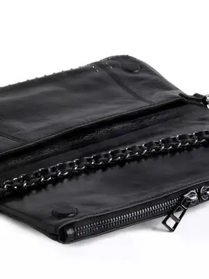 Zadig&Voltaire Rock Studs Wings Clutch Bag - Black